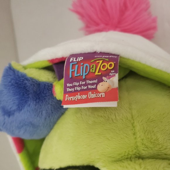 Jay@Play | Toys | Flipazoo Plush 2in Dragon Unicorn Green Polka Dot Dinosaur | Poshmark